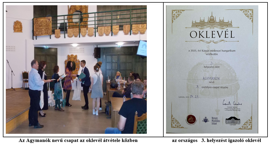 Dunaújvárosi Széchenyi István Gimnázium » Siker a Hungarikum Vetélkedő ...